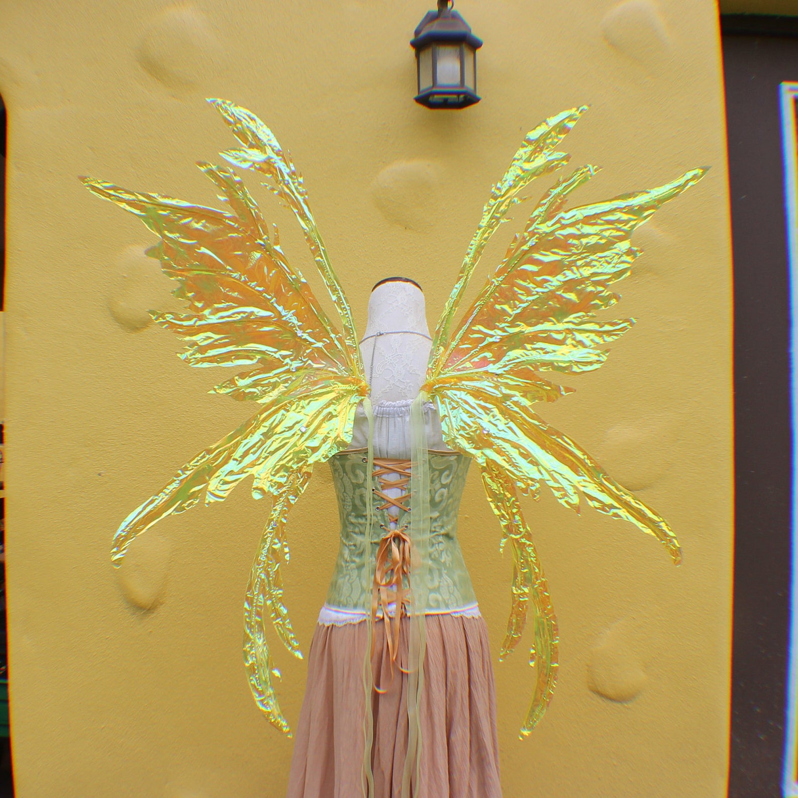 Custom Yellow Iridescent Whimsical 8 Wing Fairy Inspired Wings - Etsy