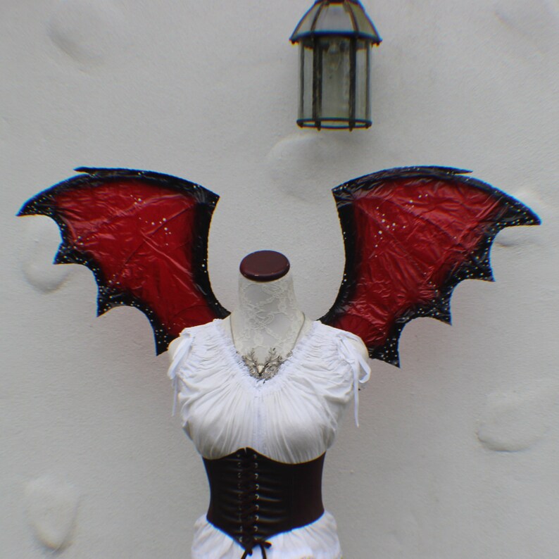 Custom Large Dragon Inspired Wings in Red and Black | Etsy