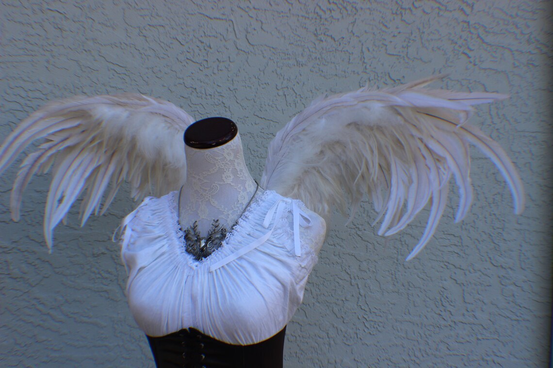 Custom Large Cream Feather Wings | Etsy