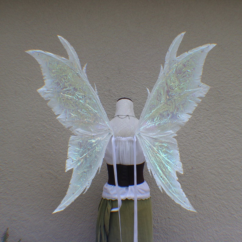Custom XXX Large White Iridescent 4 Wing Faerie Queen Inspired - Etsy