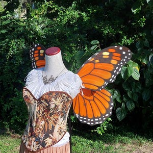 Custom XL Hand Painted Monarch Butterfly Inspired Wings - Etsy
