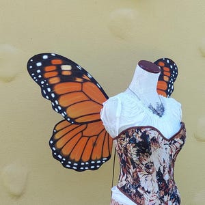 Custom XL Hand Painted Monarch Butterfly Inspired Wings - Etsy