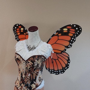 Custom XL Hand Painted Monarch Butterfly Inspired Wings - Etsy