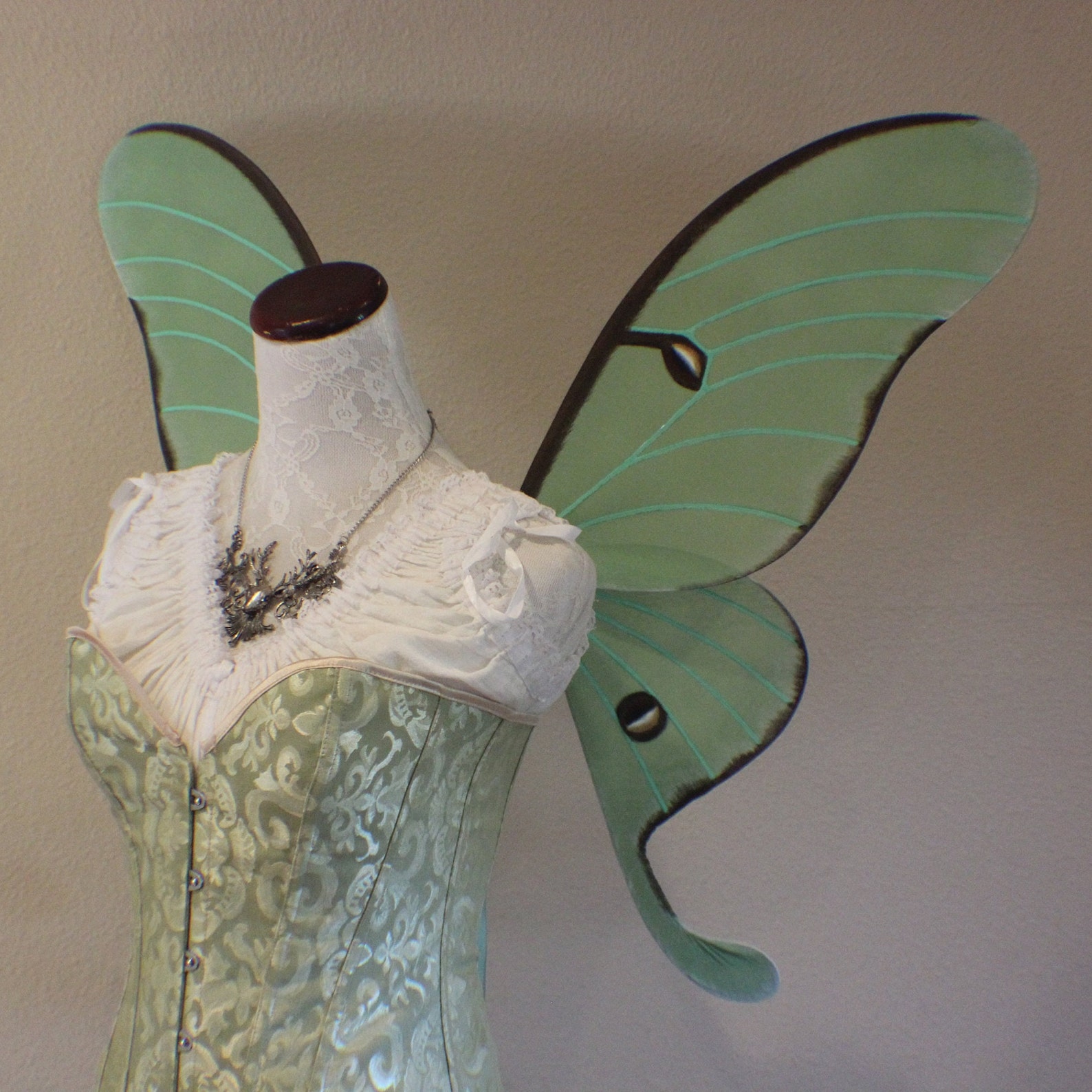 Custom Large Green Hand Painted Luna Moth Wings - Etsy Canada