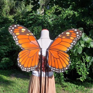 Custom XL Hand Painted Monarch Butterfly Inspired Wings - Etsy