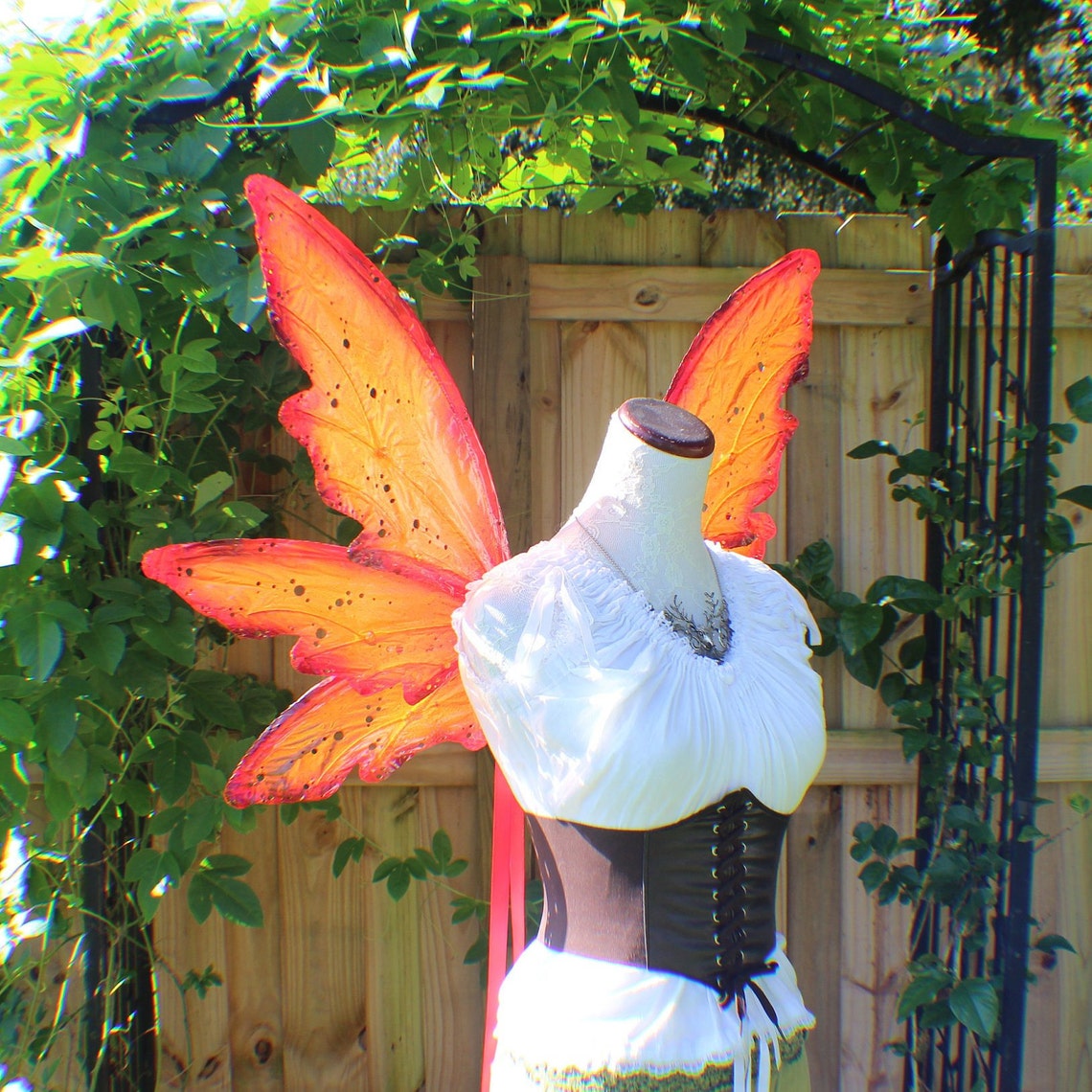 Custom Red, Orange, Yellow, Burgundy and Brown Autumn 6 Wing Fairy ...