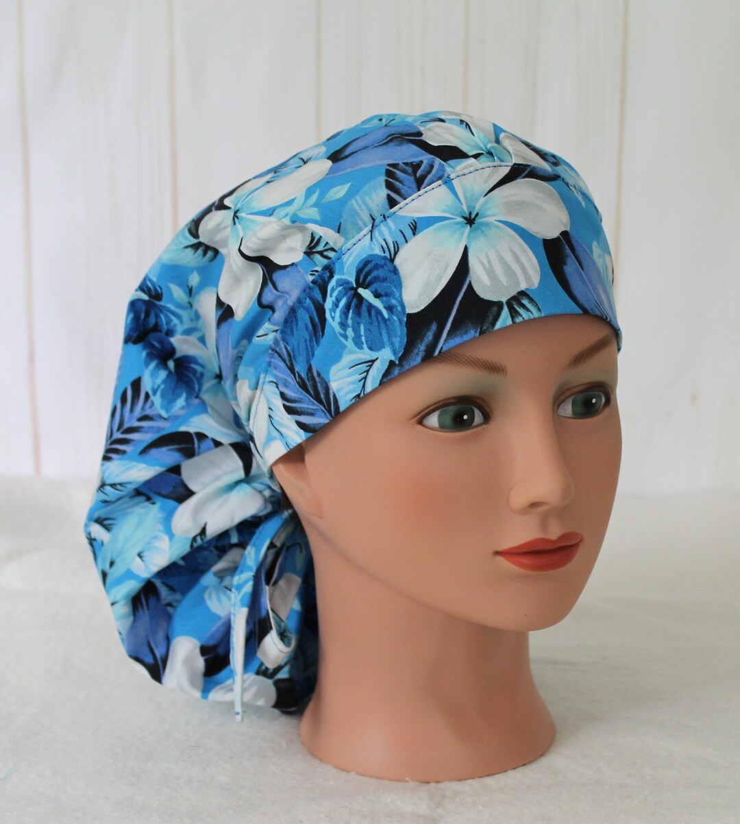 Pua U'i Tropical Plumeria Flowers Authentic Hawaiian Fabric Medical ...