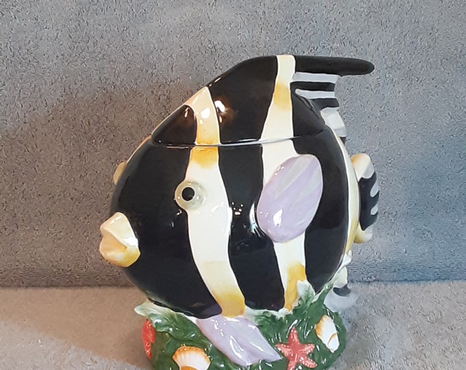 Cookie Jar - Fish Theme Cookie Jar - Treat Jar - Claire Murray Cookie ...