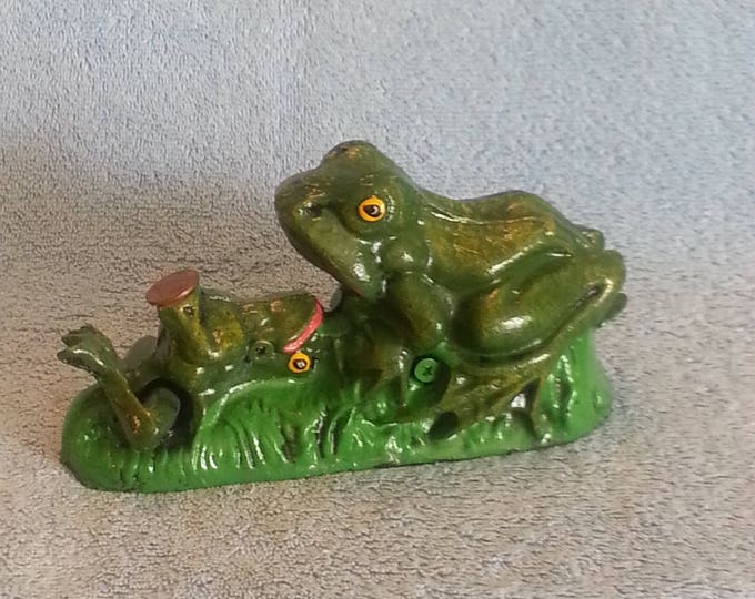 Cast Iron Mechanical Bank Hungry Frog - Etsy