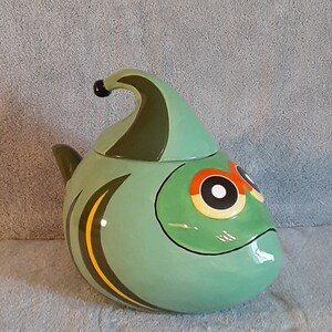 Cookie Jar Fish Theme Nautical Theme Storage Jar Treat Jar Biscuit Jar ...