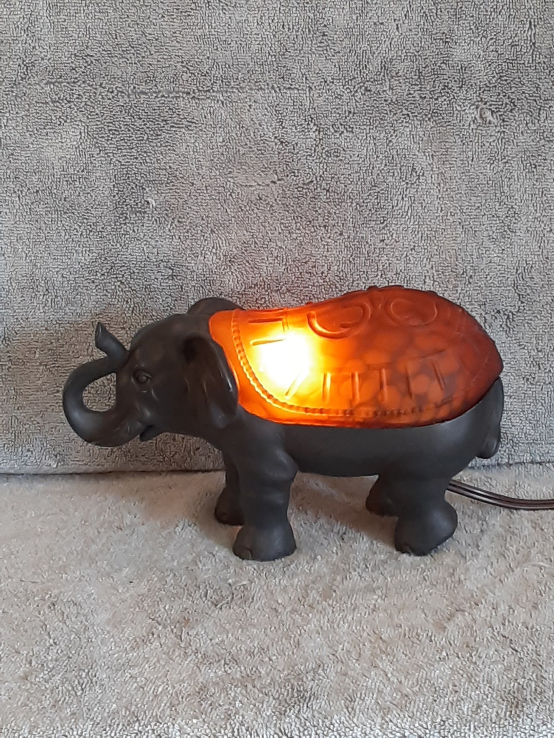 Elephant Nightlight - Accent Lamp - Elephant Lamp - Nature Themed Lamp ...