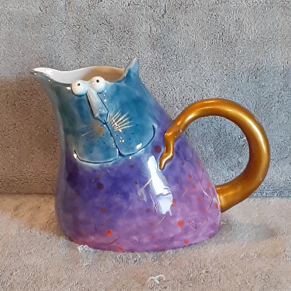 Cat Pitcher - Etsy