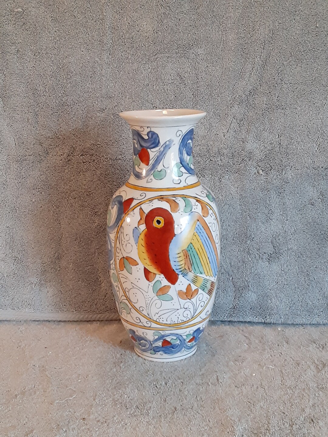 Asian Vase - Floral and Bird Theme Vase - Nature Theme Vase - Etsy