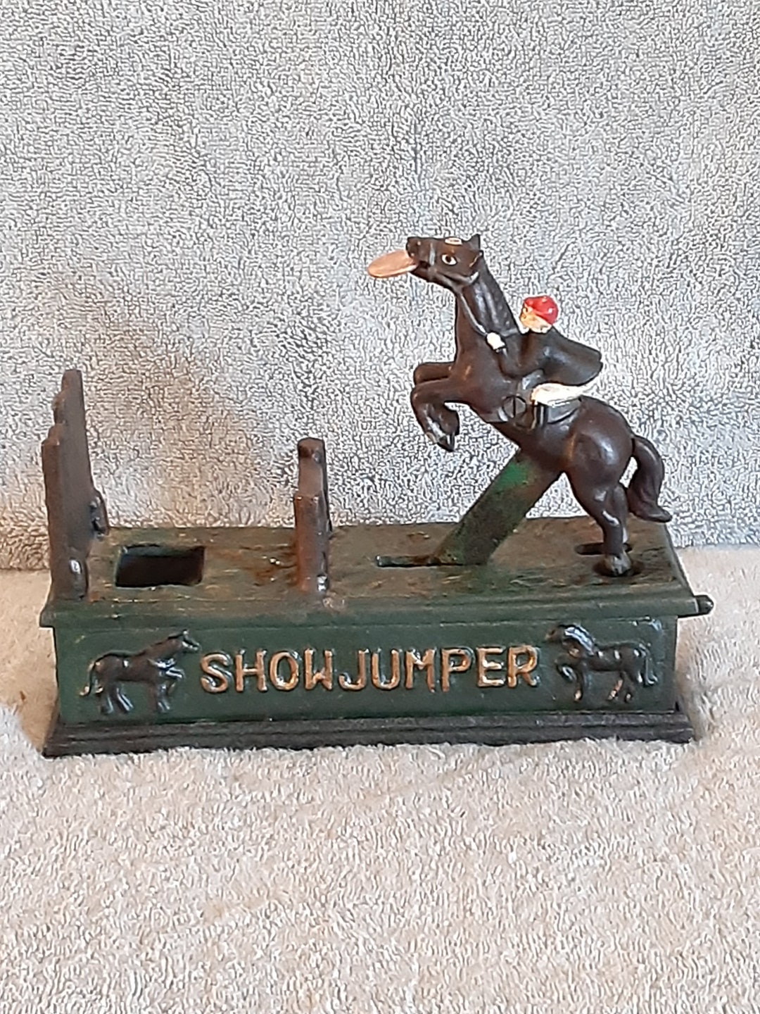 Mechanical Bank Cast Iron Show Jumper - Etsy