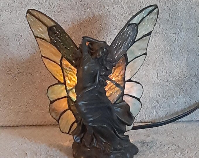 Angel Lamp - Stained Glass Accent Lamp - Fairy Lamp - Meyda Tiffany - Etsy