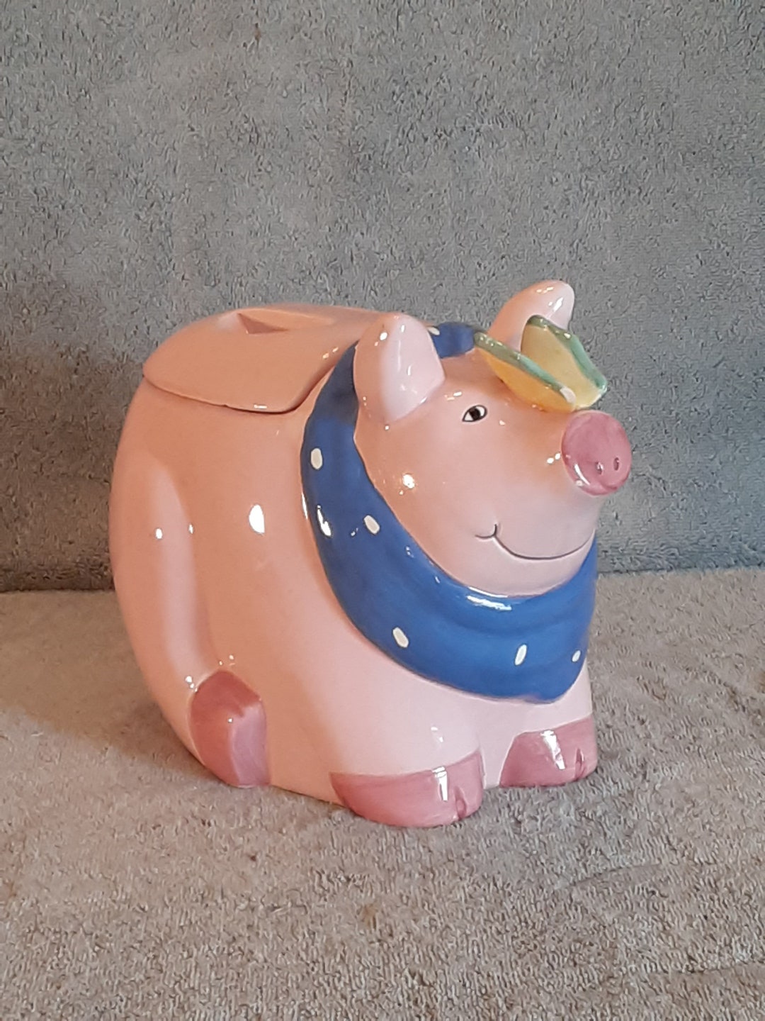 Cookie Jar - Pig Theme Cookie Jar - Butterfly Cookie Jar - Treat Jar ...