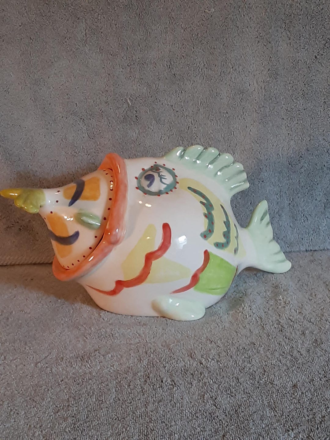 Cookie Jar - Fish Theme - Nautical Theme - Storage Jar - Treat Jar ...
