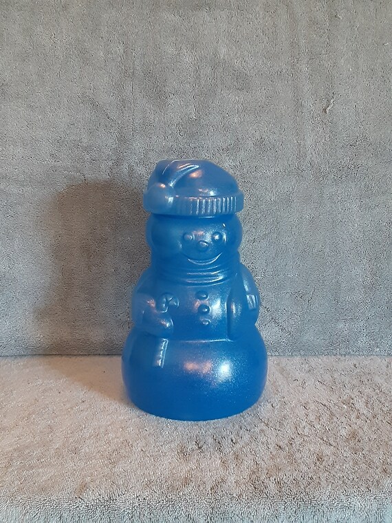 Blow Mold Cookie Jar Snowman Cookie Jar Packerware | Etsy