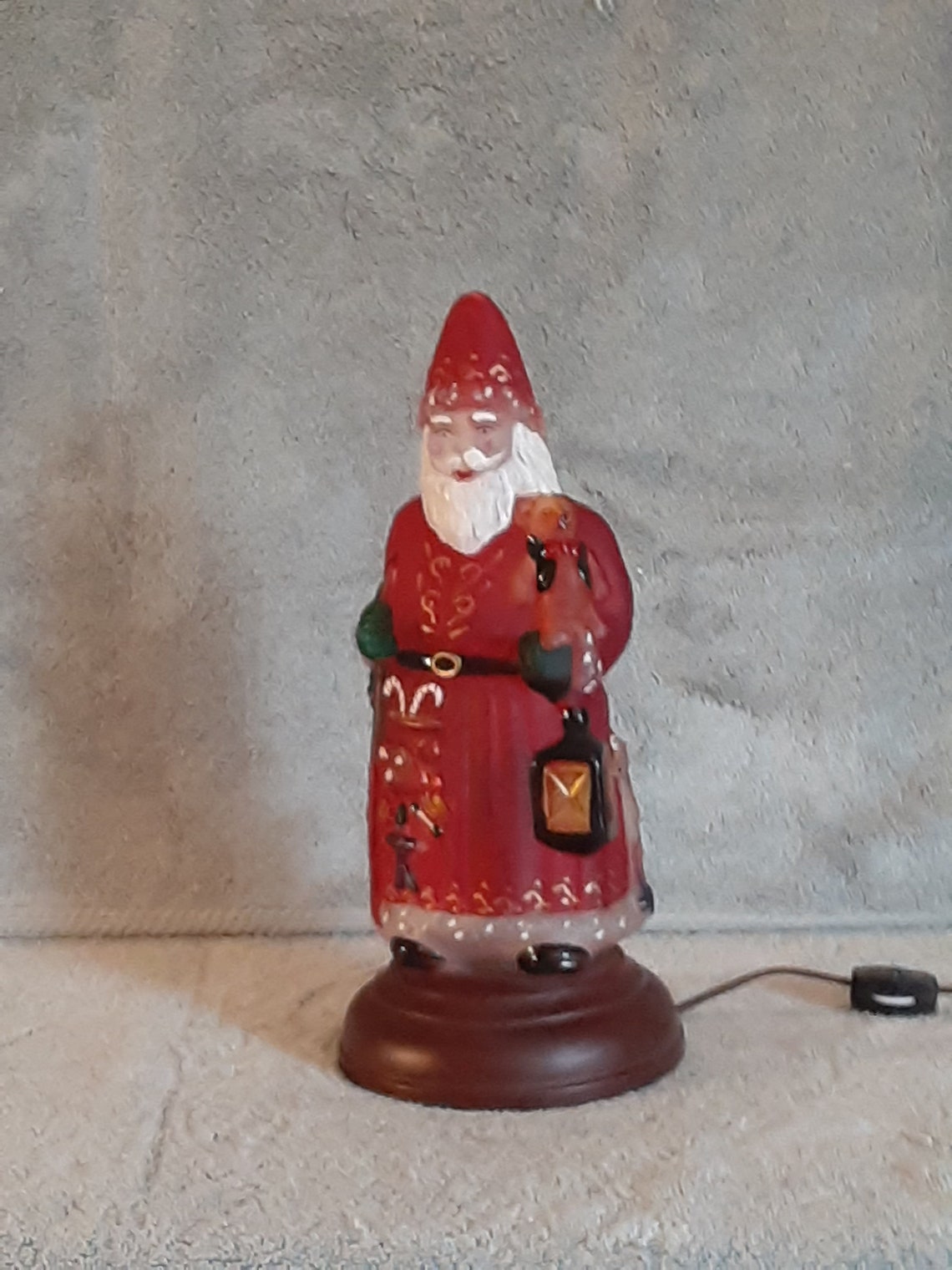 Merck Family's Old World Christmas Light - Father Christmas With Toys ...