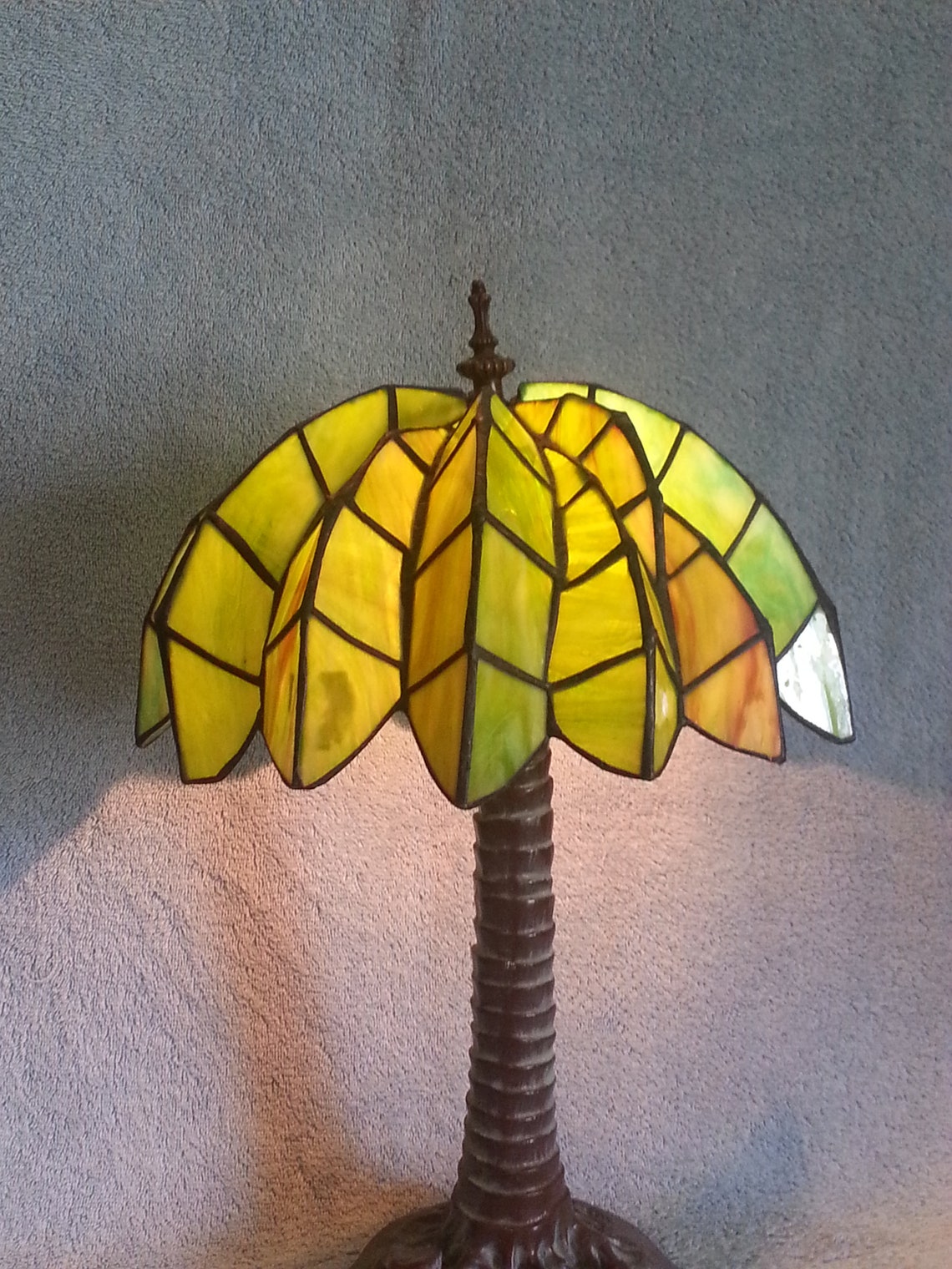 Stained Glass Lamp Palm Tree Accent Lamp | Etsy