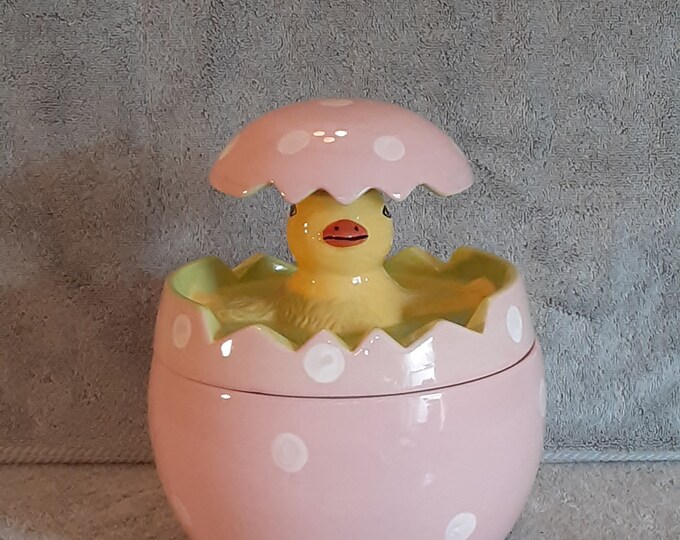 Cookie Jar Easter Cookie Jar Spring Cookie Jar Chick Cookie Jar Treat ...