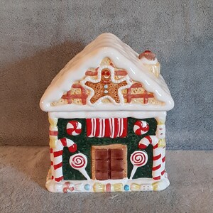 Cookie Jar Gingerbread House Theme Storage Jar Treat Jar Christmas ...