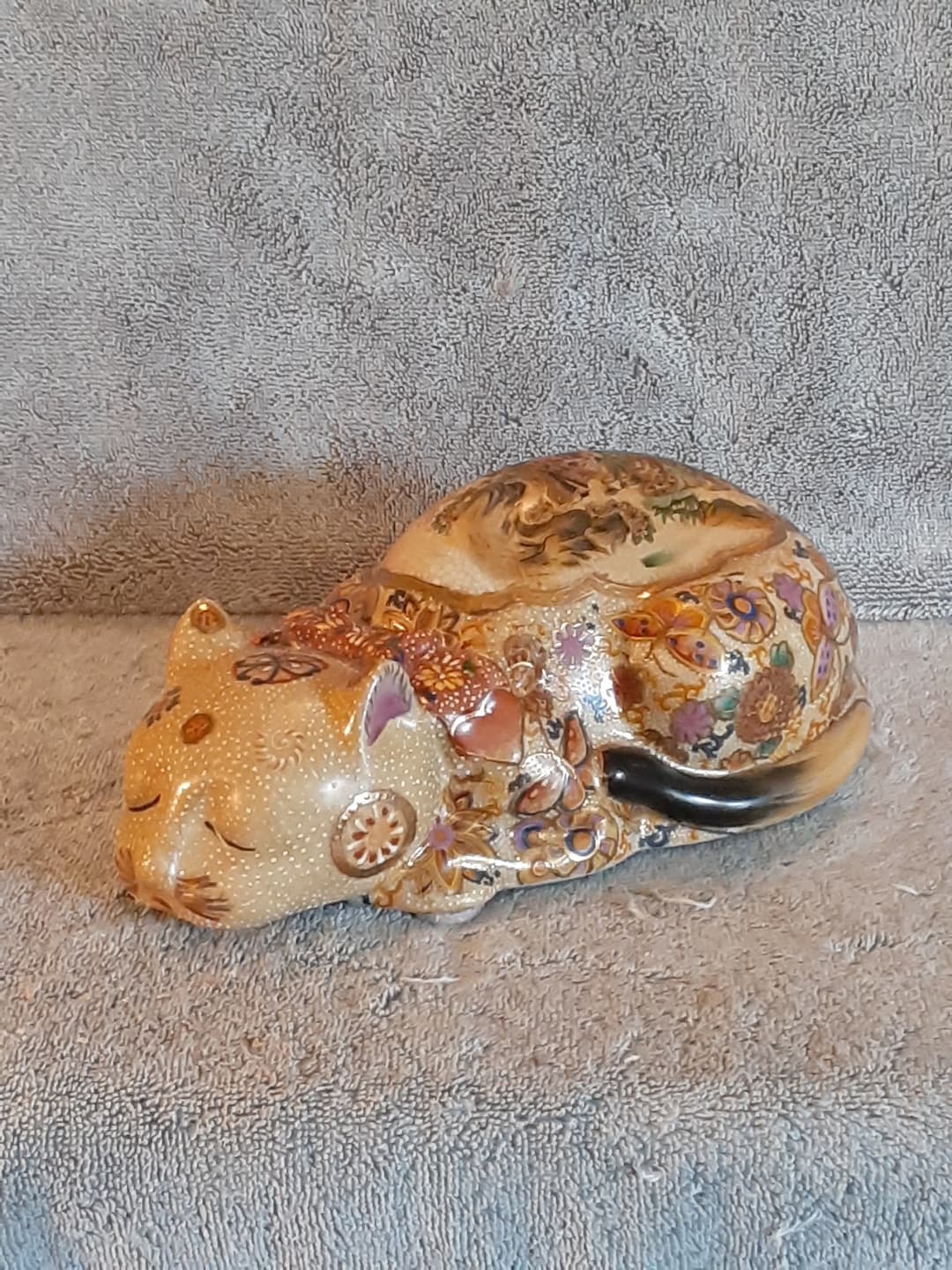 Satsuma Cat - Satsuma Sleeping Cat - Ceramic Cat - Etsy