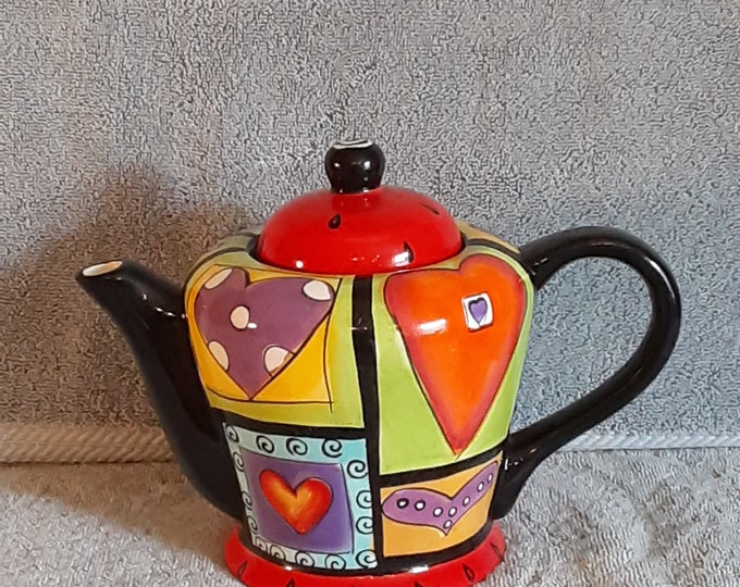Teapot Naylor Designs Teapot Heart Themed Teapot Henricksen Imports - Etsy