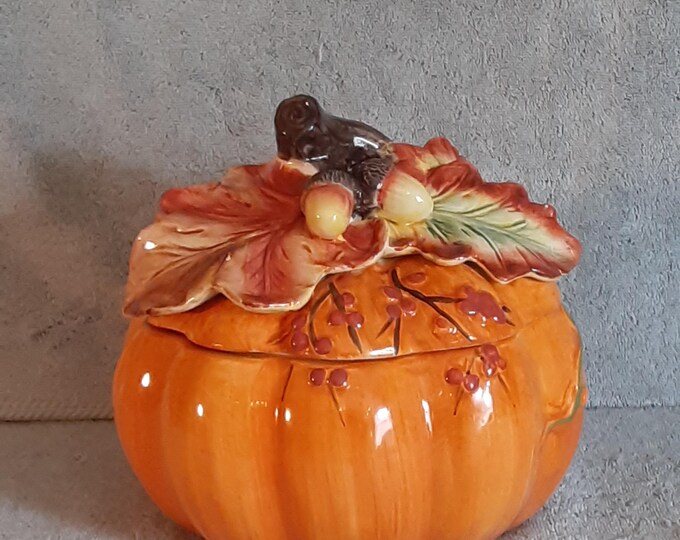 Cookie Jar - Fall Themed Cookie Jar - Pumpkin Cookie Jar - Squash Treat ...