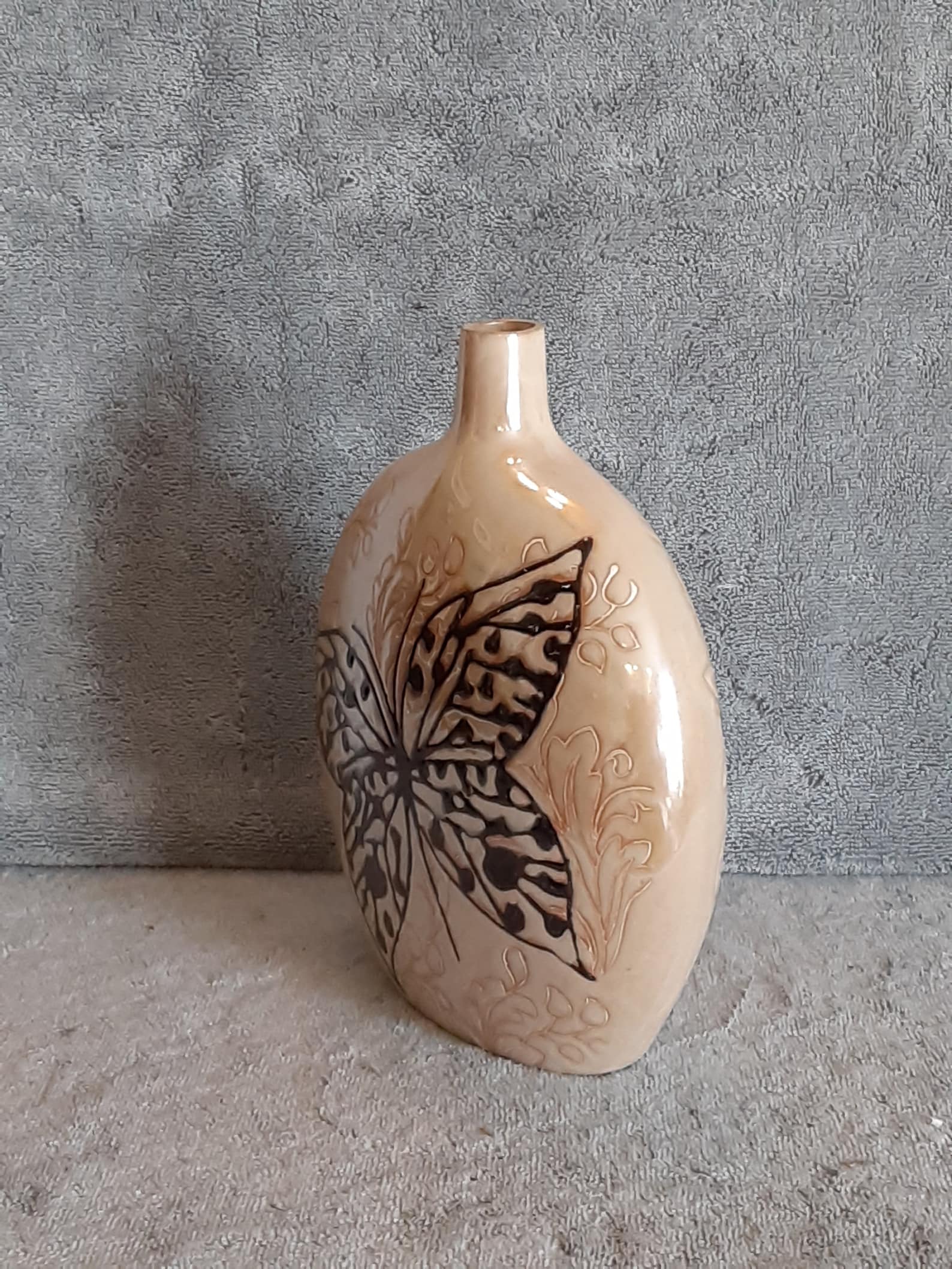 Vase - Butterfly Vase - Nature Themed Vase - Pottery Vase - Bud Vase - Etsy