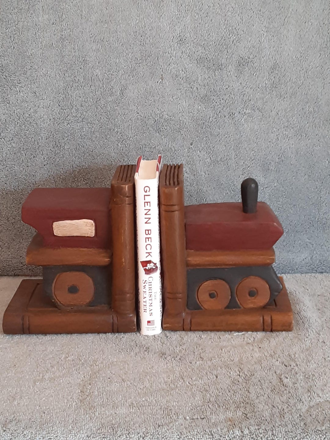 Bookends - Train Bookends - Locomotive Bookends - Steam Engine Bookends ...