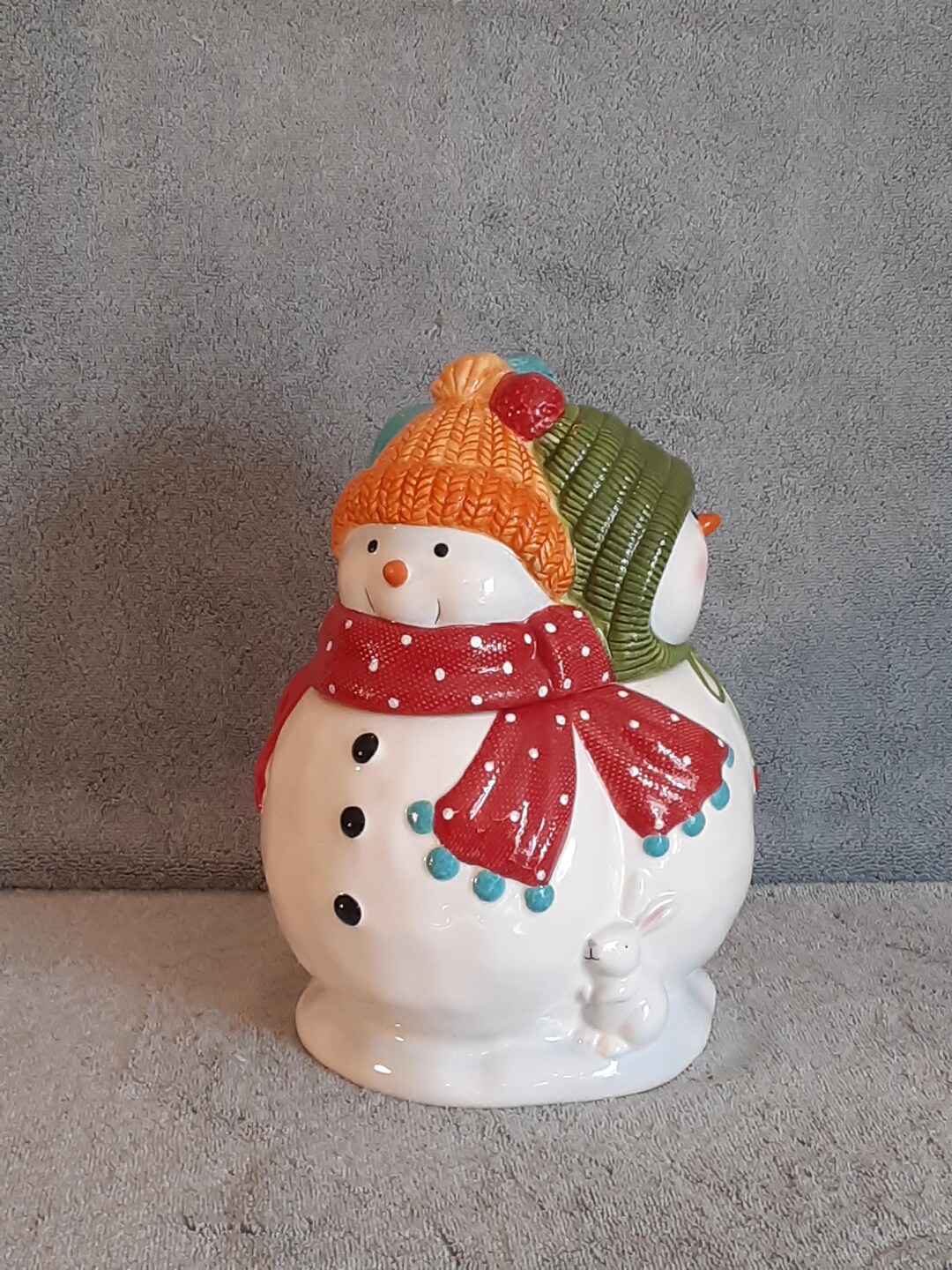 Cookie Jar - Treat Jar - Snowman Theme - Snowmen Cookie Jar - Storage ...