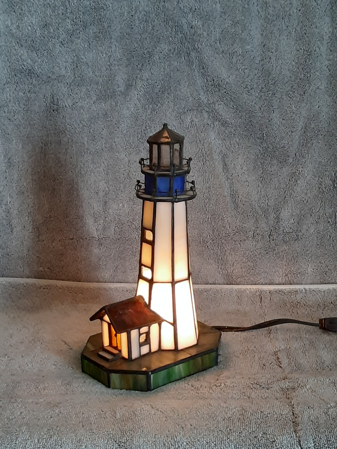 Nightlight - Lighthouse - Stained Glass Lighthouse - Accent Lamp - Etsy