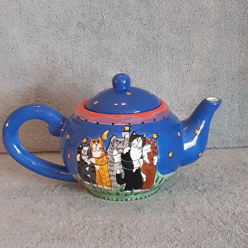 Cat Teapot - Etsy