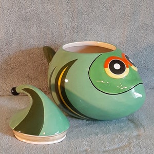 Cookie Jar Fish Theme Nautical Theme Storage Jar Treat Jar Biscuit Jar ...