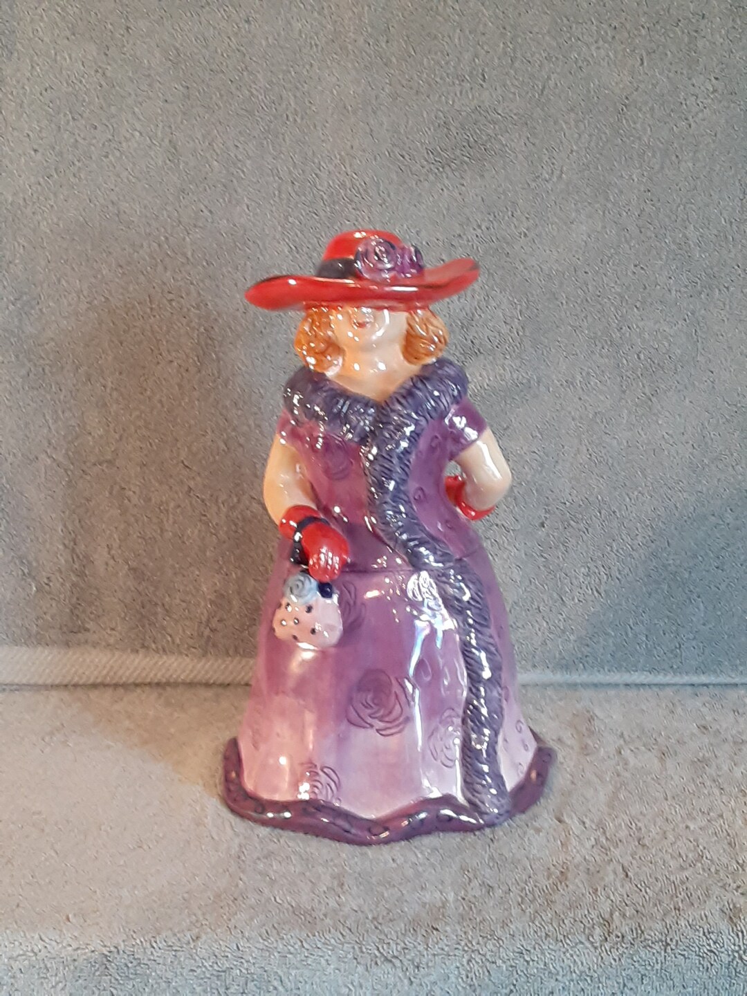 Cookie Jar - Lady in Red Hat Cookie Jar - Red Hat Cookie Jar - Treat ...