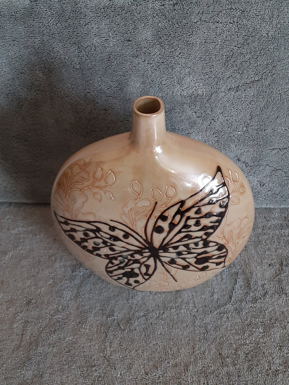 Vase - Butterfly Vase - Nature Themed Vase - Pottery Vase - Bud Vase - Etsy