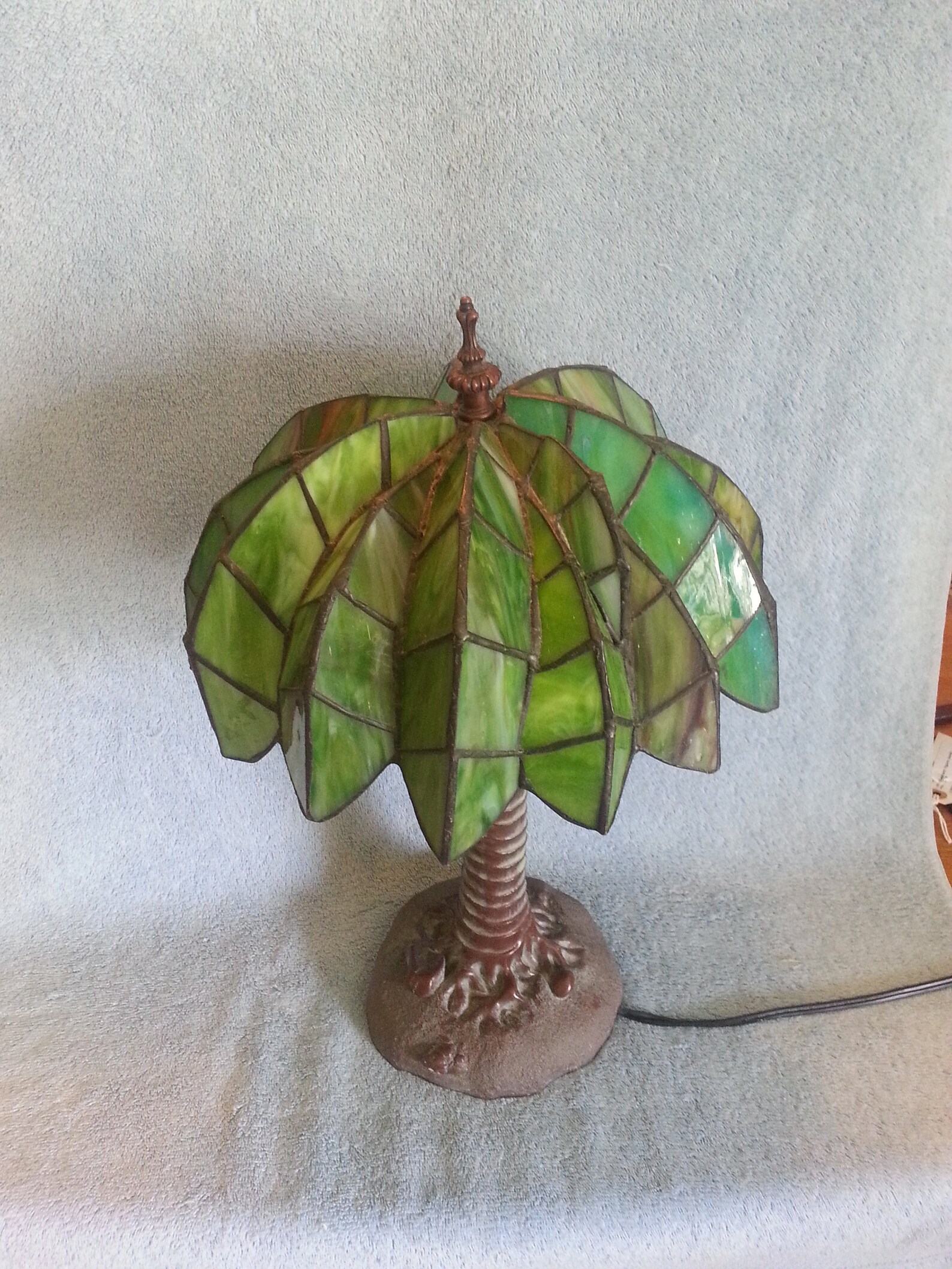Stained Glass Lamp Palm Tree Accent Lamp | Etsy