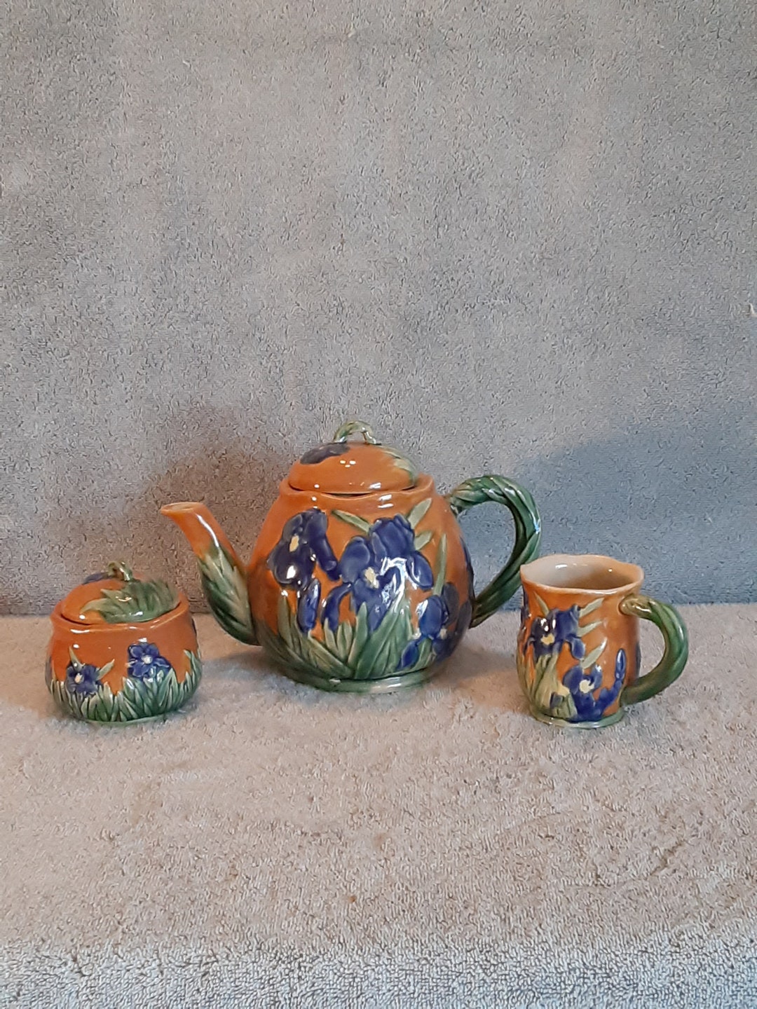 Teapot, Sugar and Creamer - Tea Set - Henriksen Imports - Floral Tea ...