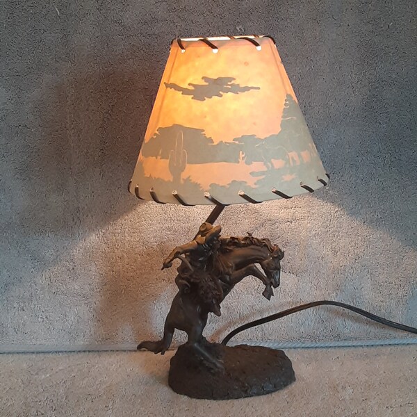 Western Horse Lamp - Etsy