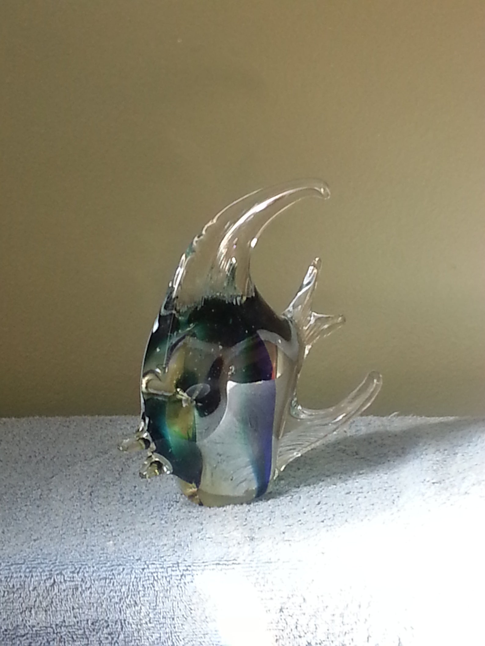 Art Glass Angel Fish - Murano Style - Etsy
