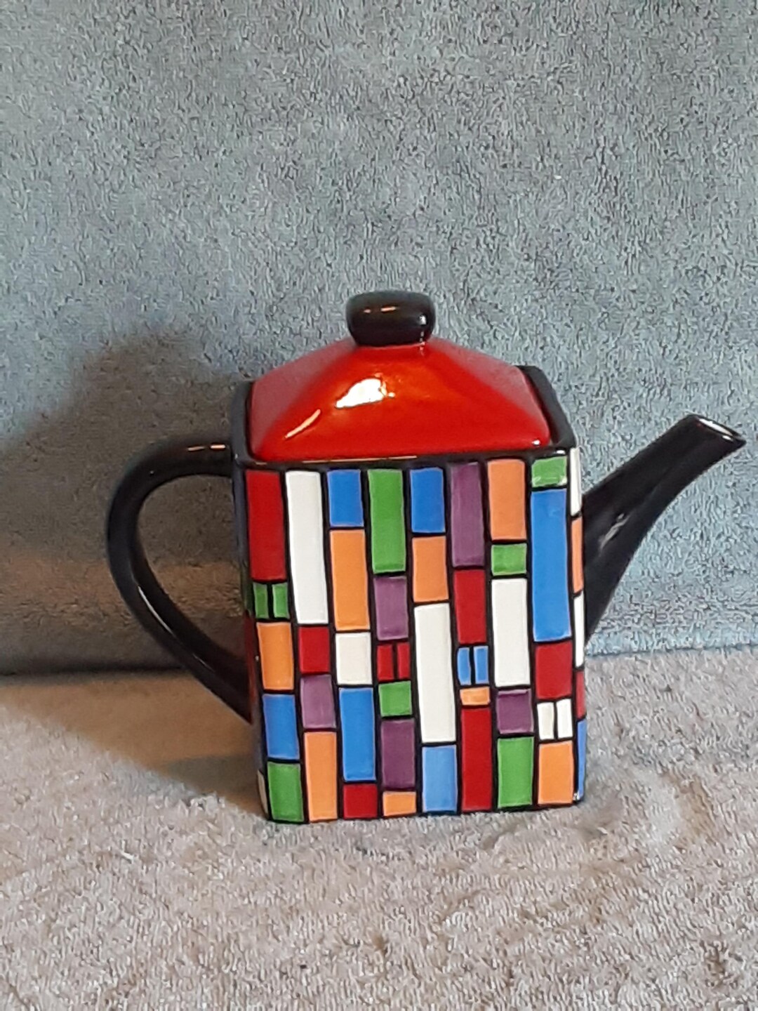 RESERVED - Teapot - Mid Century Design Teapot - Geometric Design Teapot ...