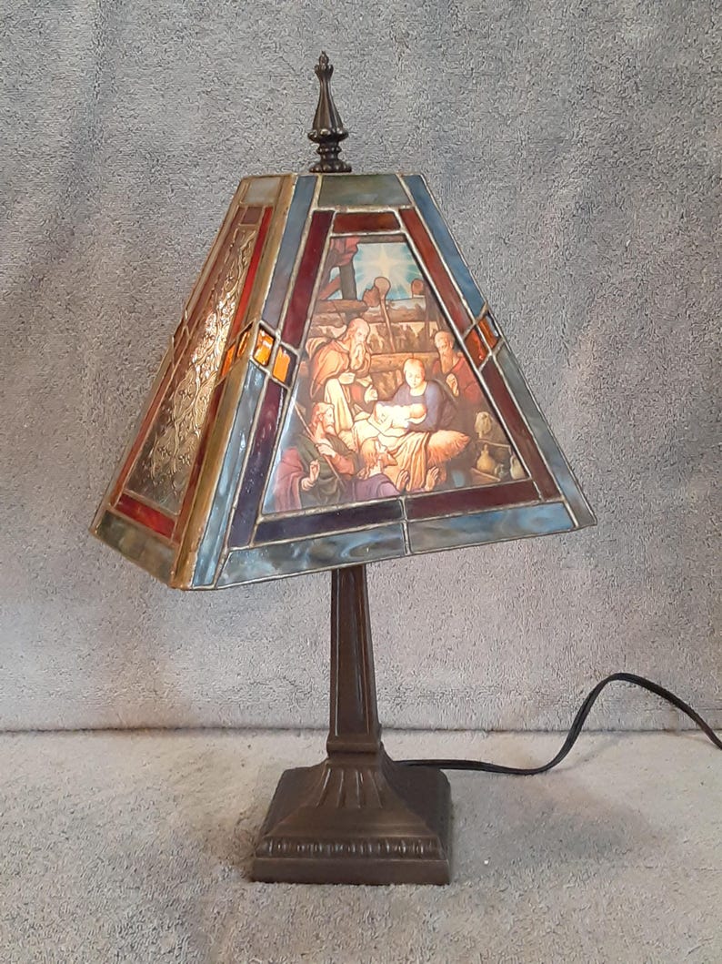 Accent Lamp - Nativity Scene - Religious Theme - Bethlehem - Etsy