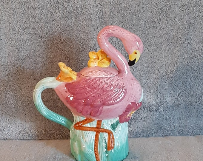 Teapot - Flamingo Theme - Flamingo Teapot - Bird Theme Teapot - Nature ...
