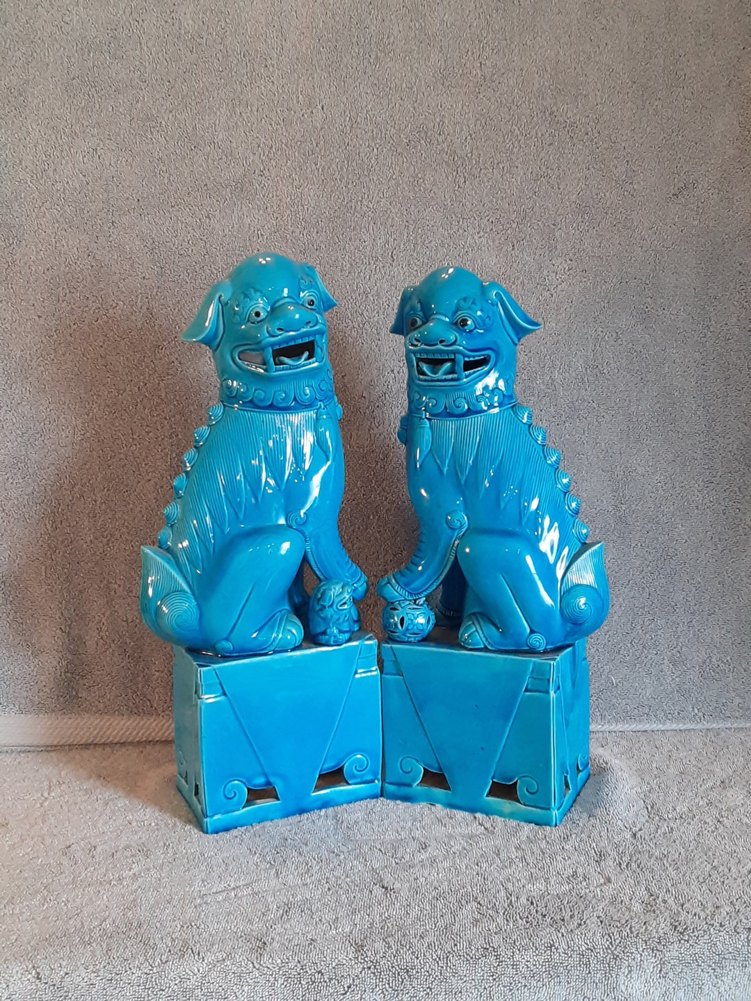 Large Foo Dogs - A Pair - Shi Shi Dogs - Asian Foo Dogs - Etsy