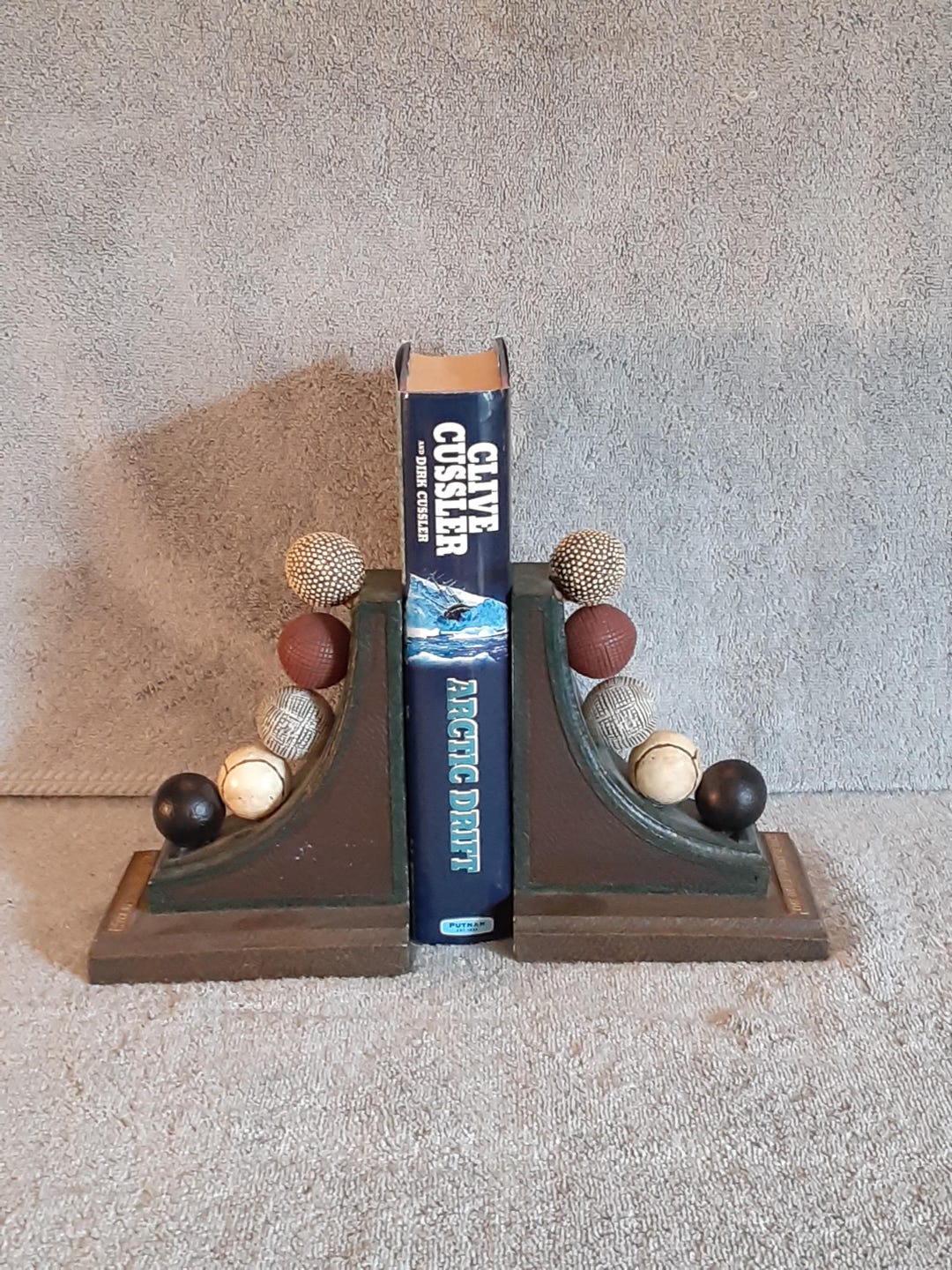 Bookends - Golfing Themed Bookends - Sport Bookends - Golf Ball ...