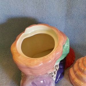 Cookie Jar - Beach Theme Cookie Jar - Nautical Theme Cookie Jar - Shell ...