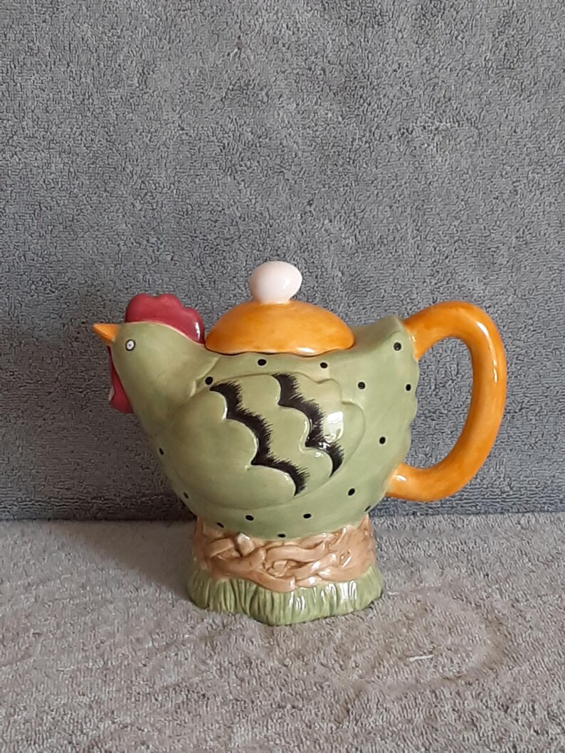 Teapot - Rooster Teapot - Nature Themed Teapot - Debbie Mumm Teapot - Etsy