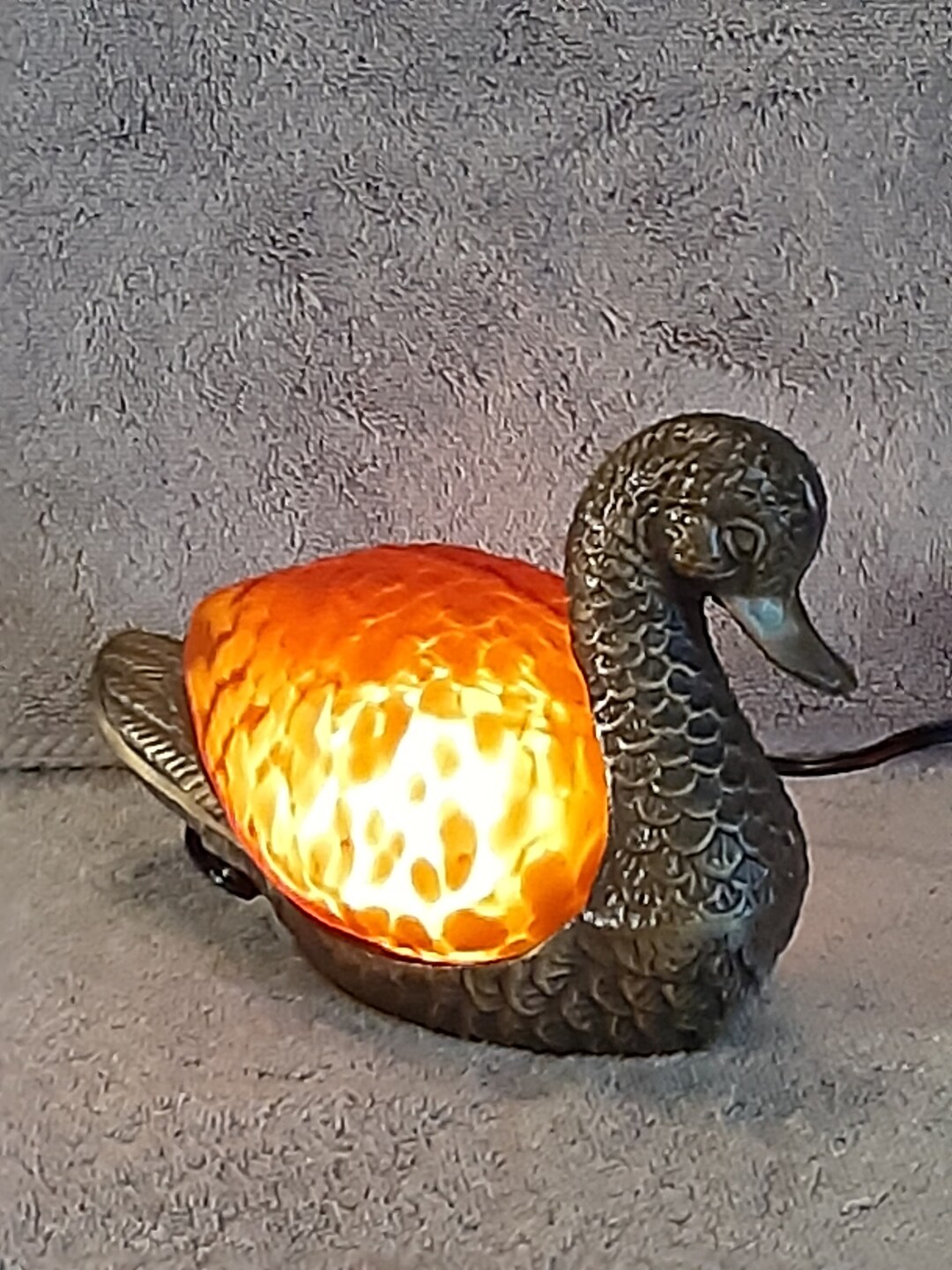 Duck Nightlight Accent Lamp Duck Accent Lamp Stained Glass Duck Etsy
