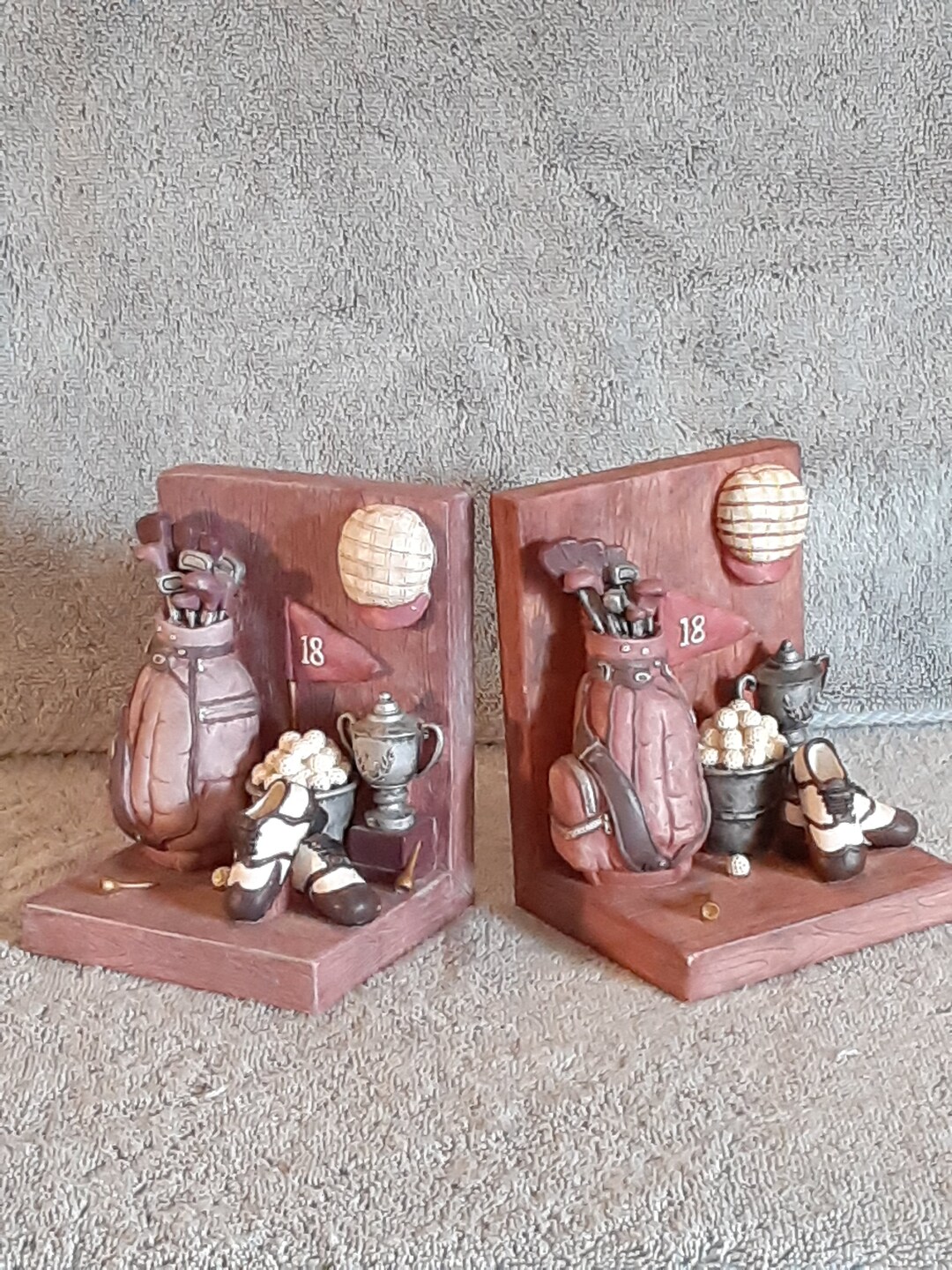 Bookends - Golfing Themed Bookends - Sport Bookends - Etsy